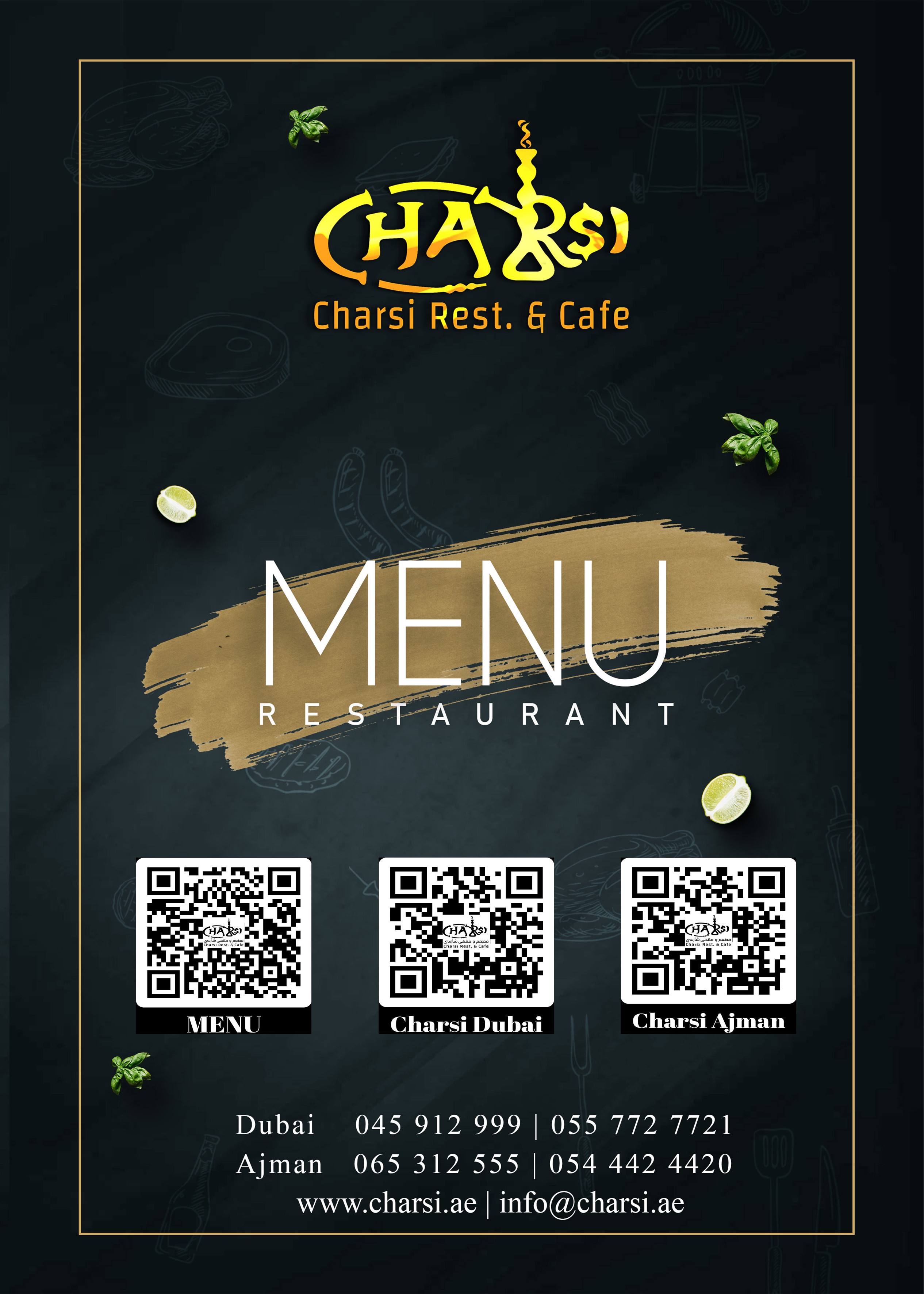 Charsi Main Menu